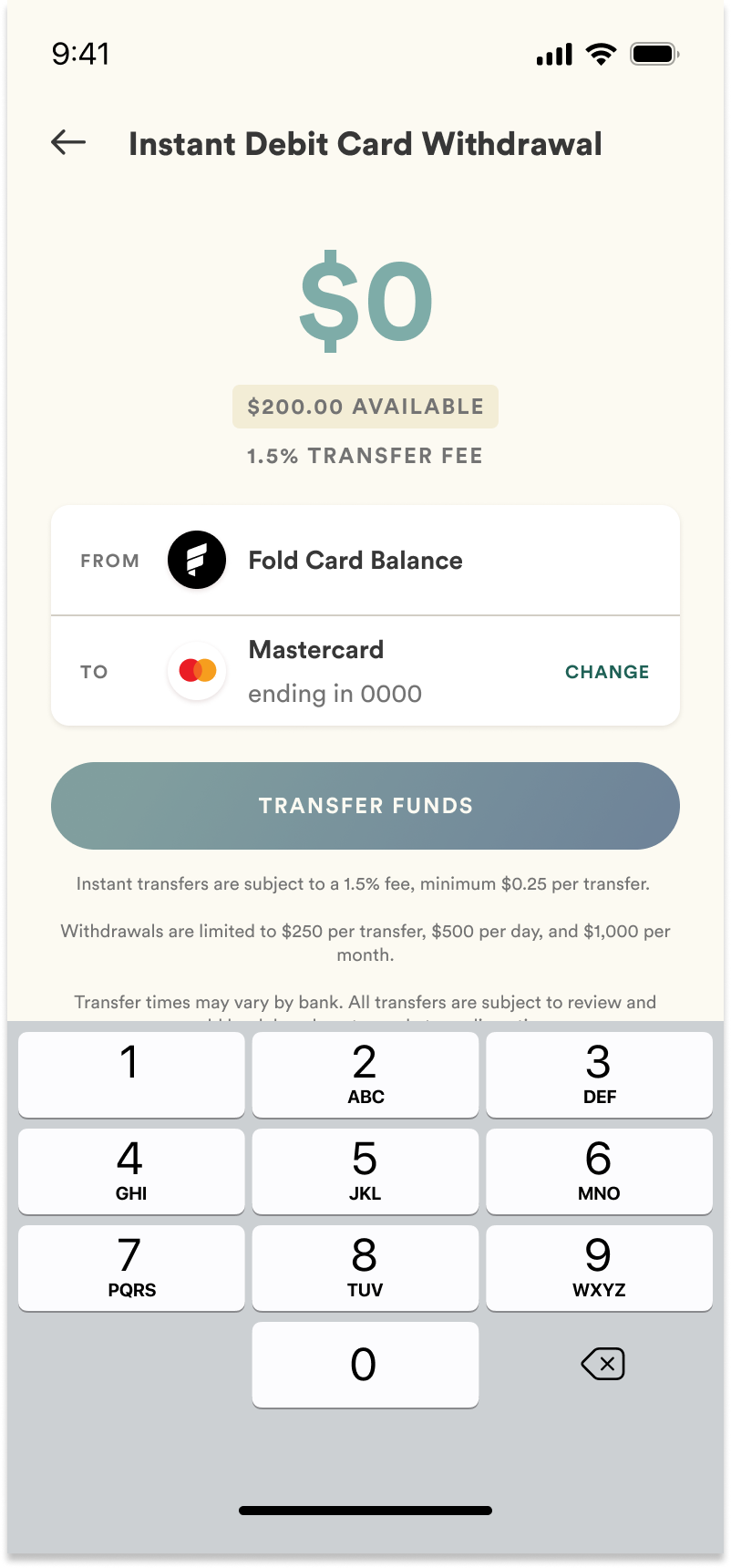 Can I instantly withdraw USD from my Fold Card balance? – Fold