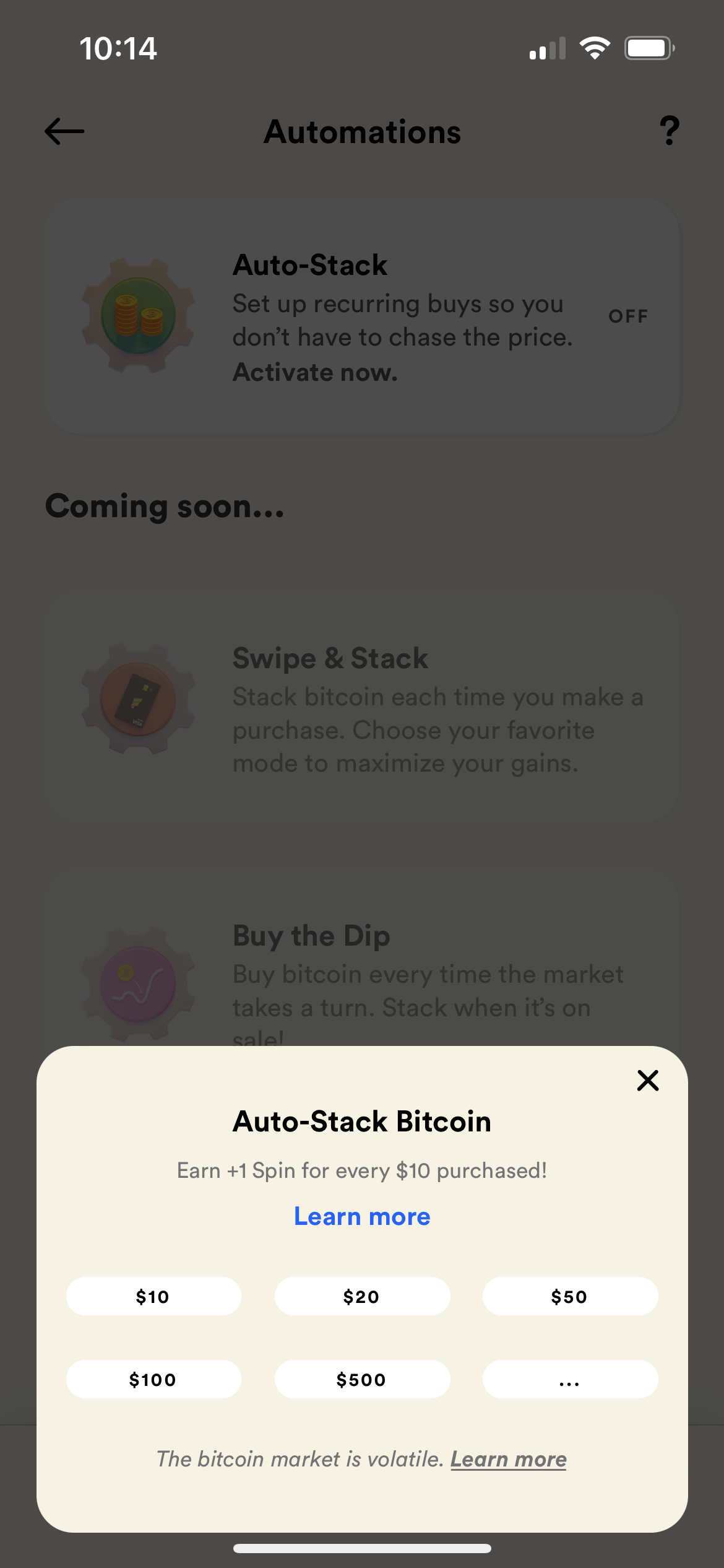 How to Buy Bitcoin with Auto-Stack (DCA) – Fold